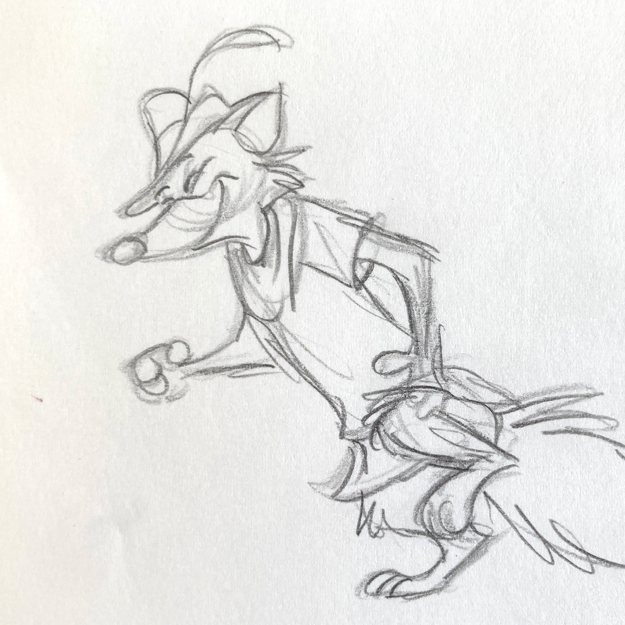 ROBIN HOOD : Original Animation Rough Drawing (Walt Disney, 1973 ...
