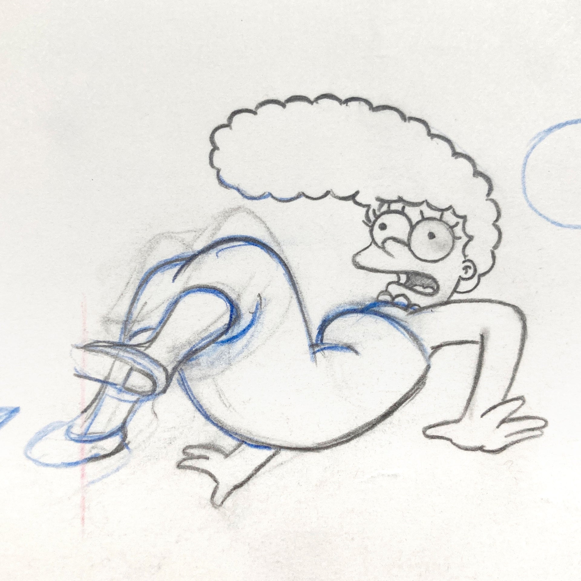 marge simpson drawing